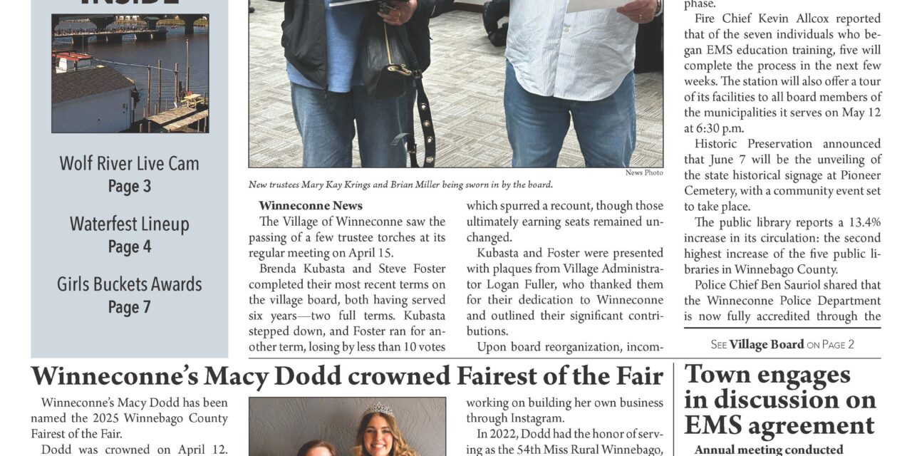 April 23, 2025 Winneconne News - Winneconne News