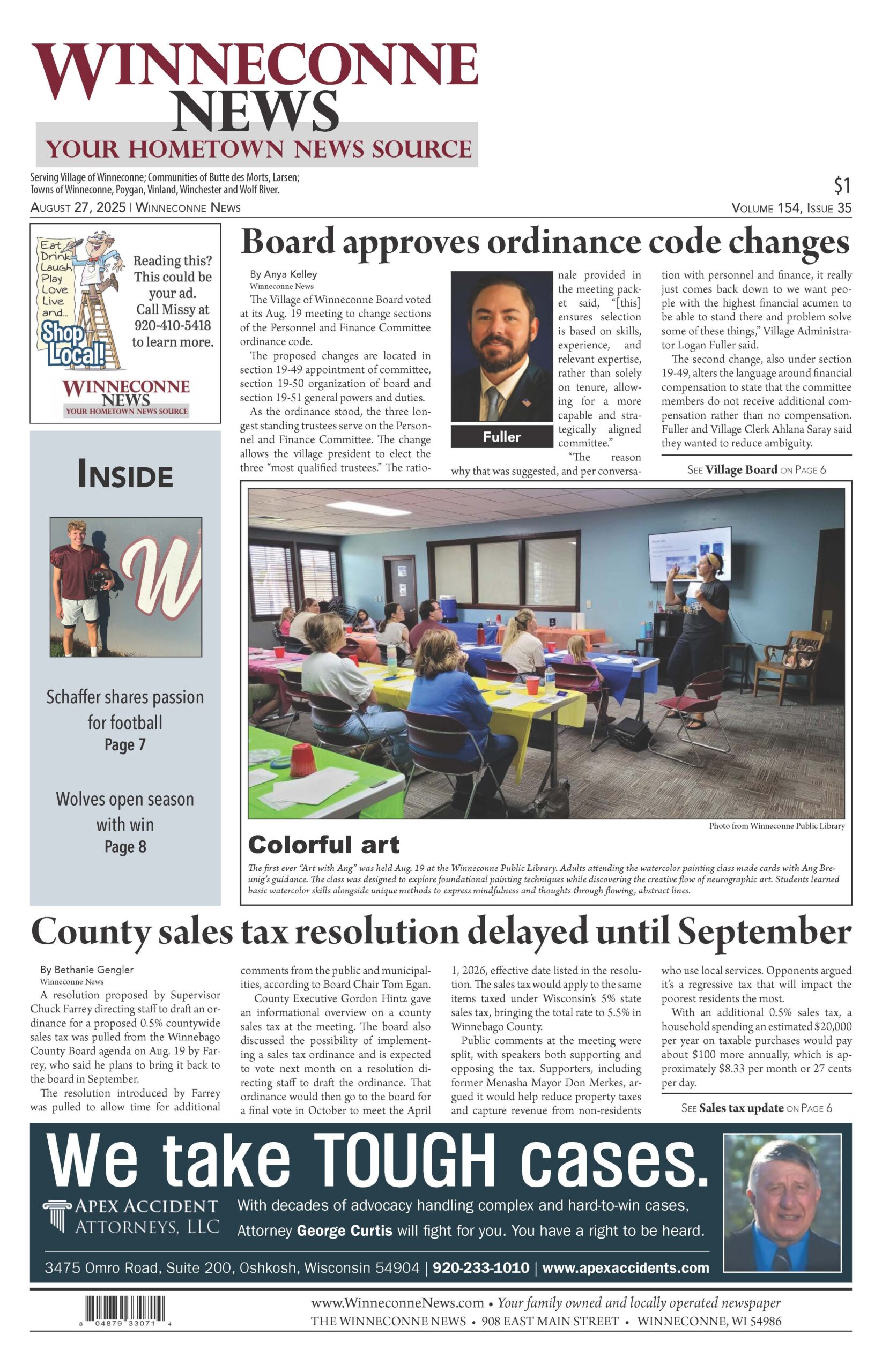 August 27, 2025 Winneconne News - Winneconne News