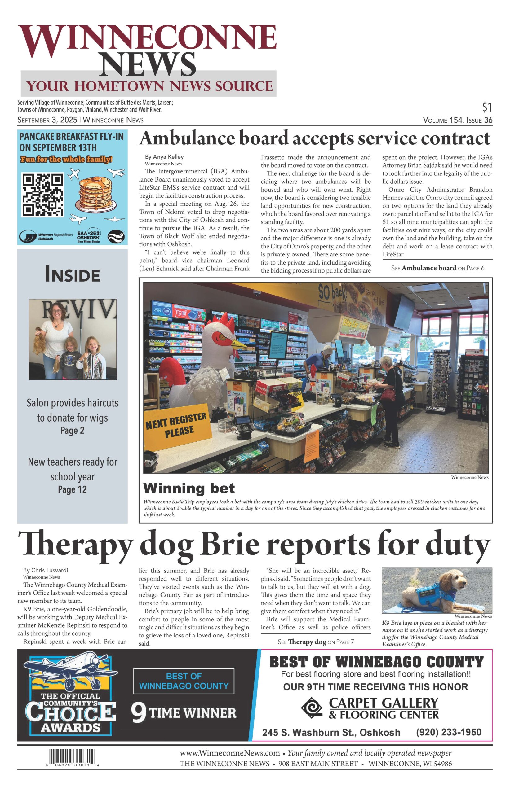 September 3, 2025 Winneconne News - Winneconne News