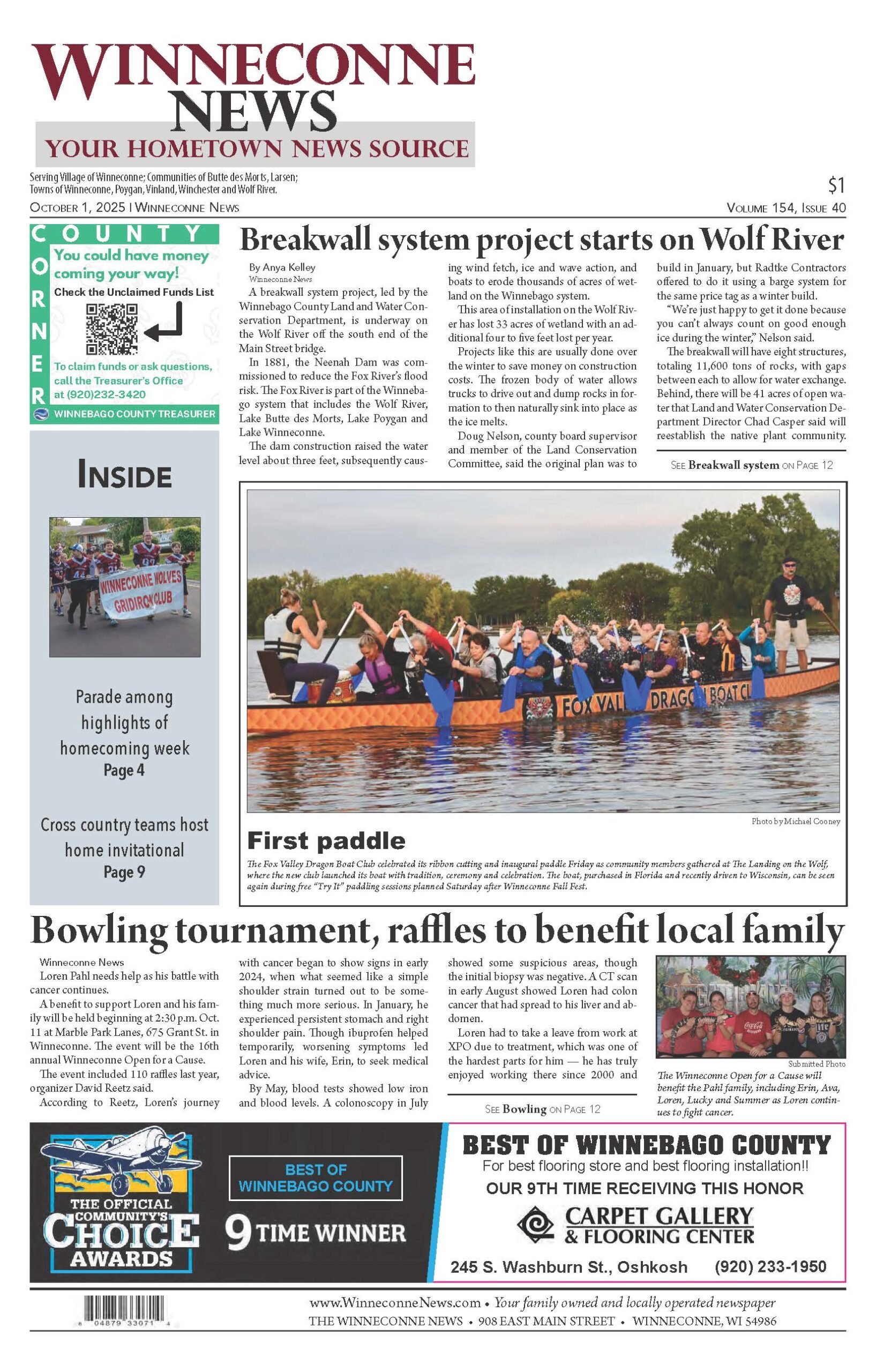 October 1, 2025 Winneconne News - Winneconne News