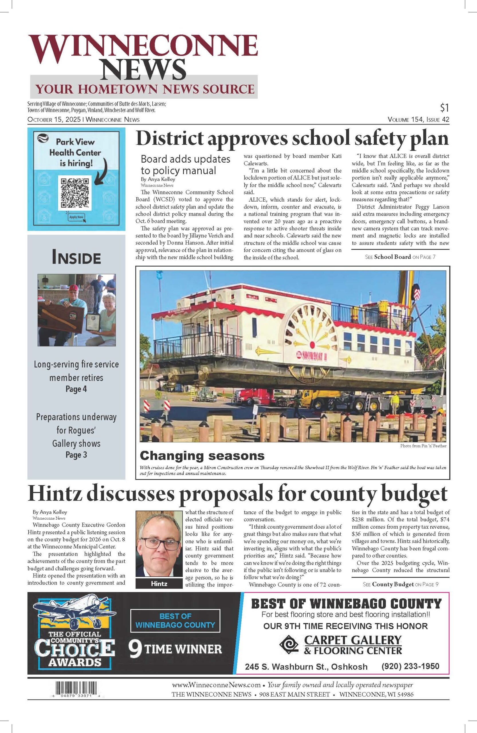 October 15, 2025 Winneconne News - Winneconne News