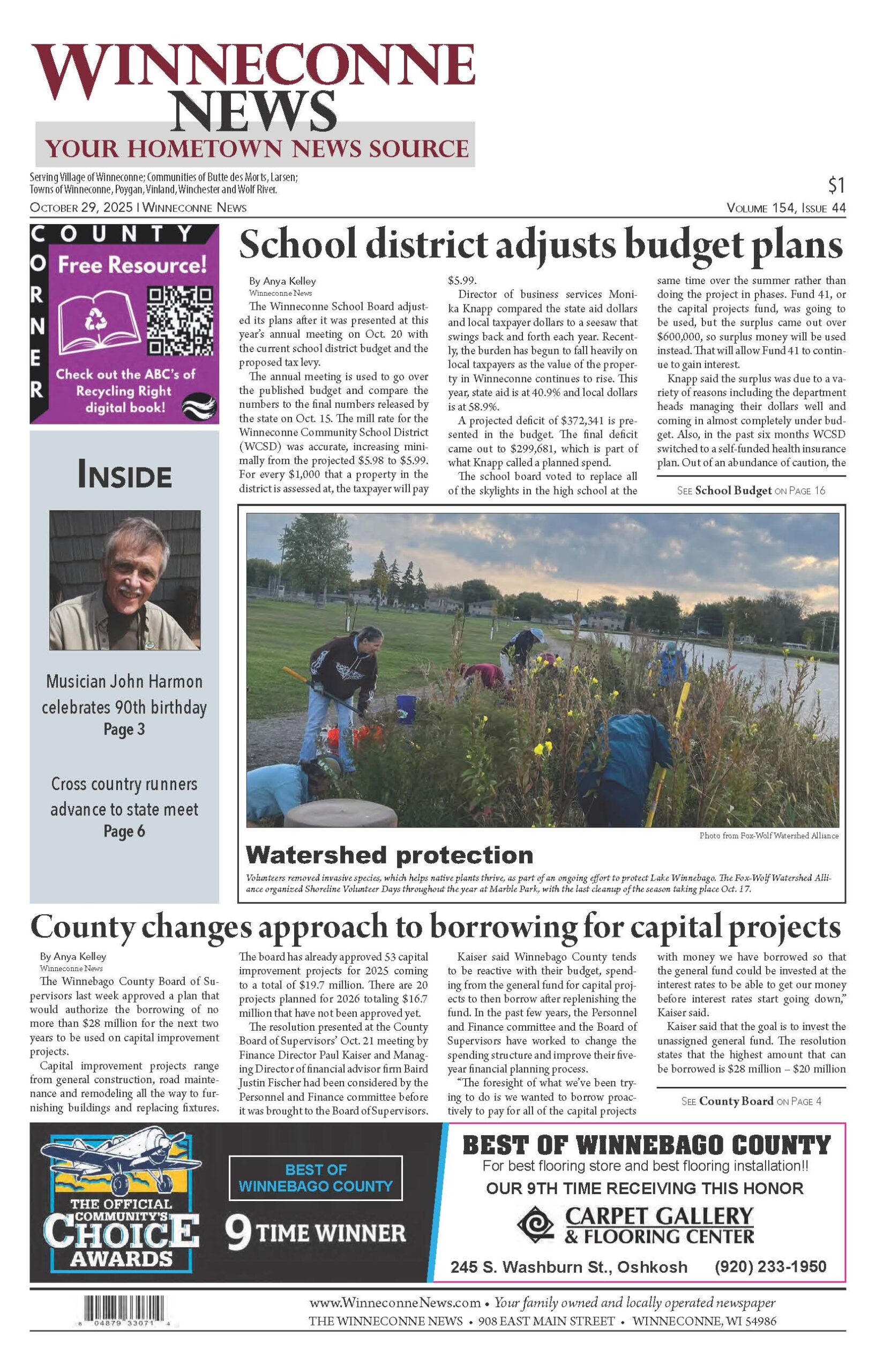 October 29, 2025 Winneconne News - Winneconne News